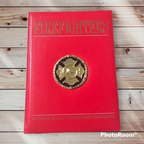Accents | Firefighters Leatherbound Table Book | Poshmark